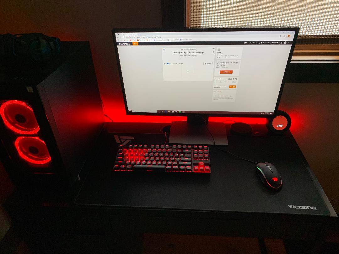 Cracine25s Setup Simple Gamingschool Work Setup Scooget